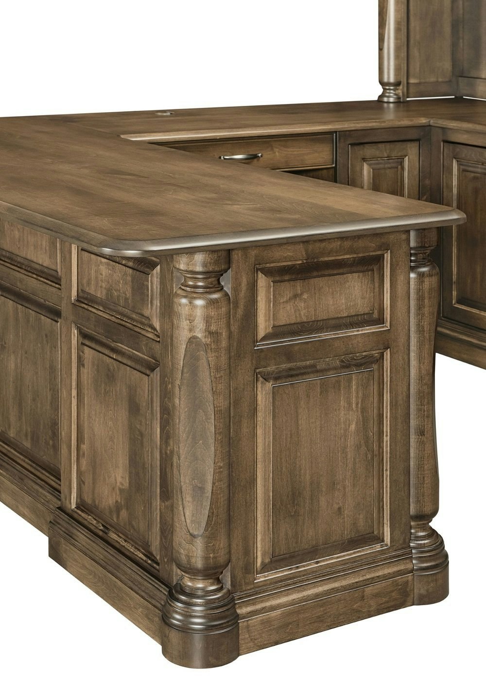 American Made Wrap Around Desk from DutchCrafters Amish Furniture