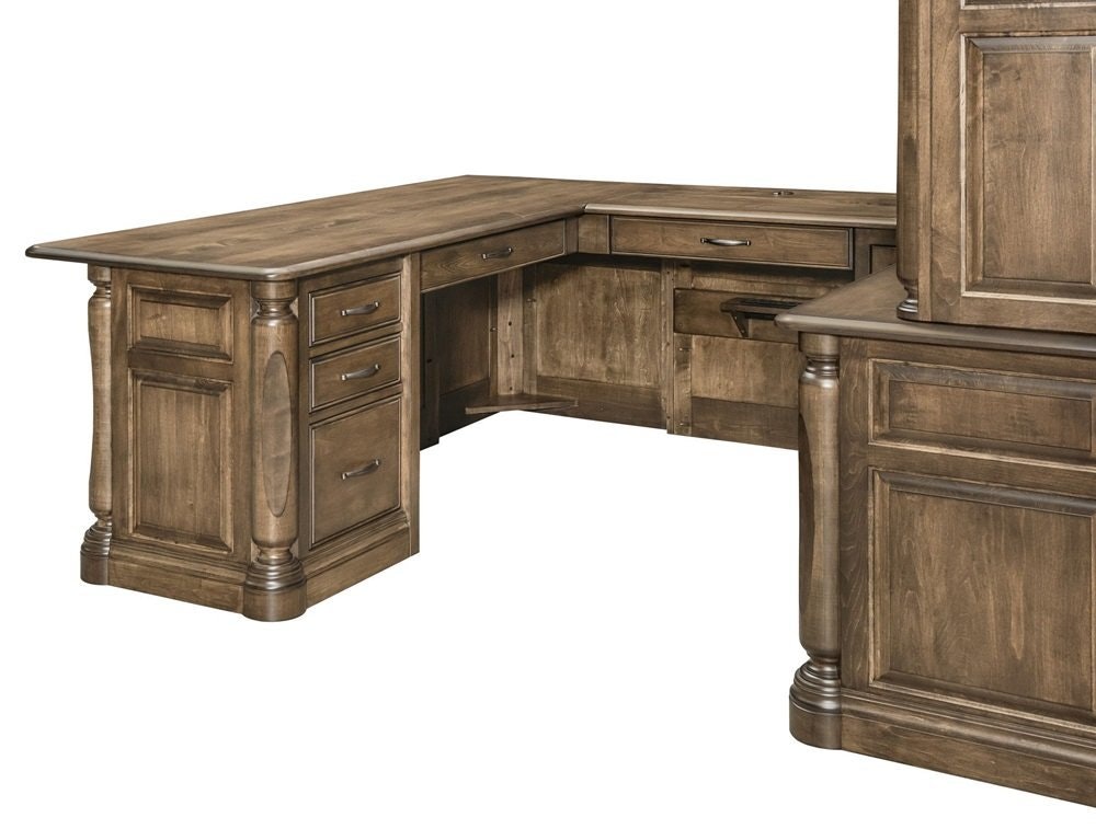 American Made Wrap Around Desk from DutchCrafters Amish Furniture