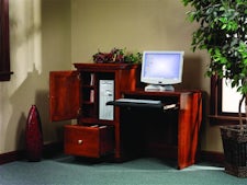 Amish Solid Wood Computer Desks by DutchCrafters Amish Furniture