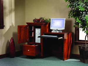 Amish Solid Wood Computer Desks by DutchCrafters Amish Furniture