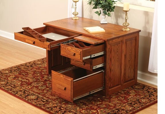 Flat Top Computer Desk From Dutchcrafters