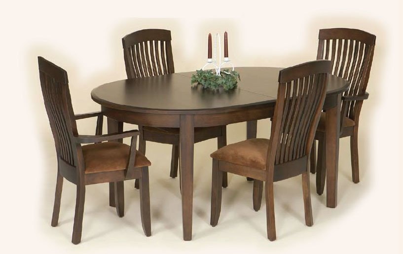 Rolla Solid Wood Leg Dining Table from DutchCrafters Amish Furniture