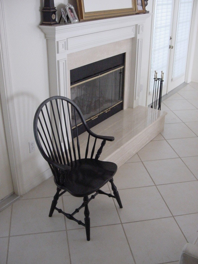 Amish Windsor Dining Chair - Handcrafted Solid Wood Heirloom