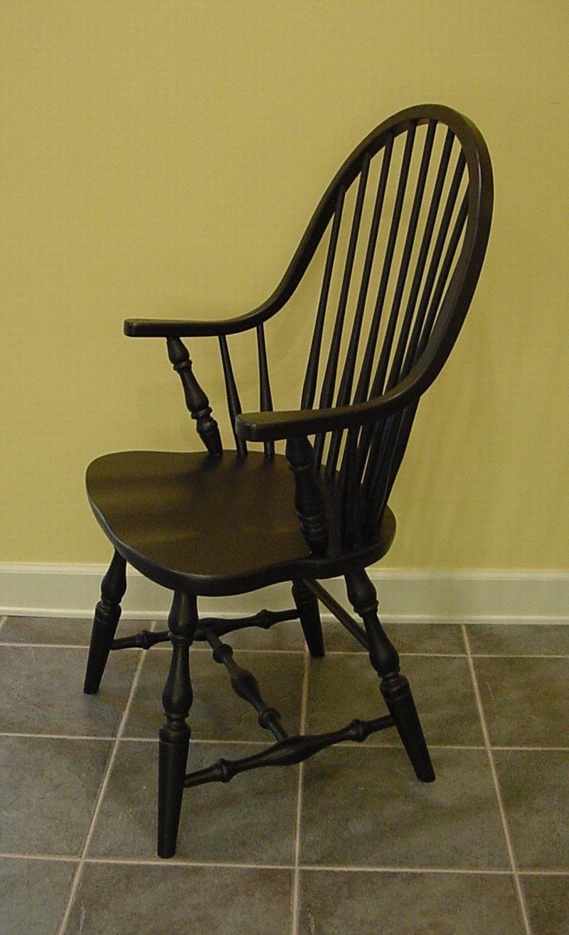 Amish Windsor Dining Chair - Handcrafted Solid Wood Heirloom