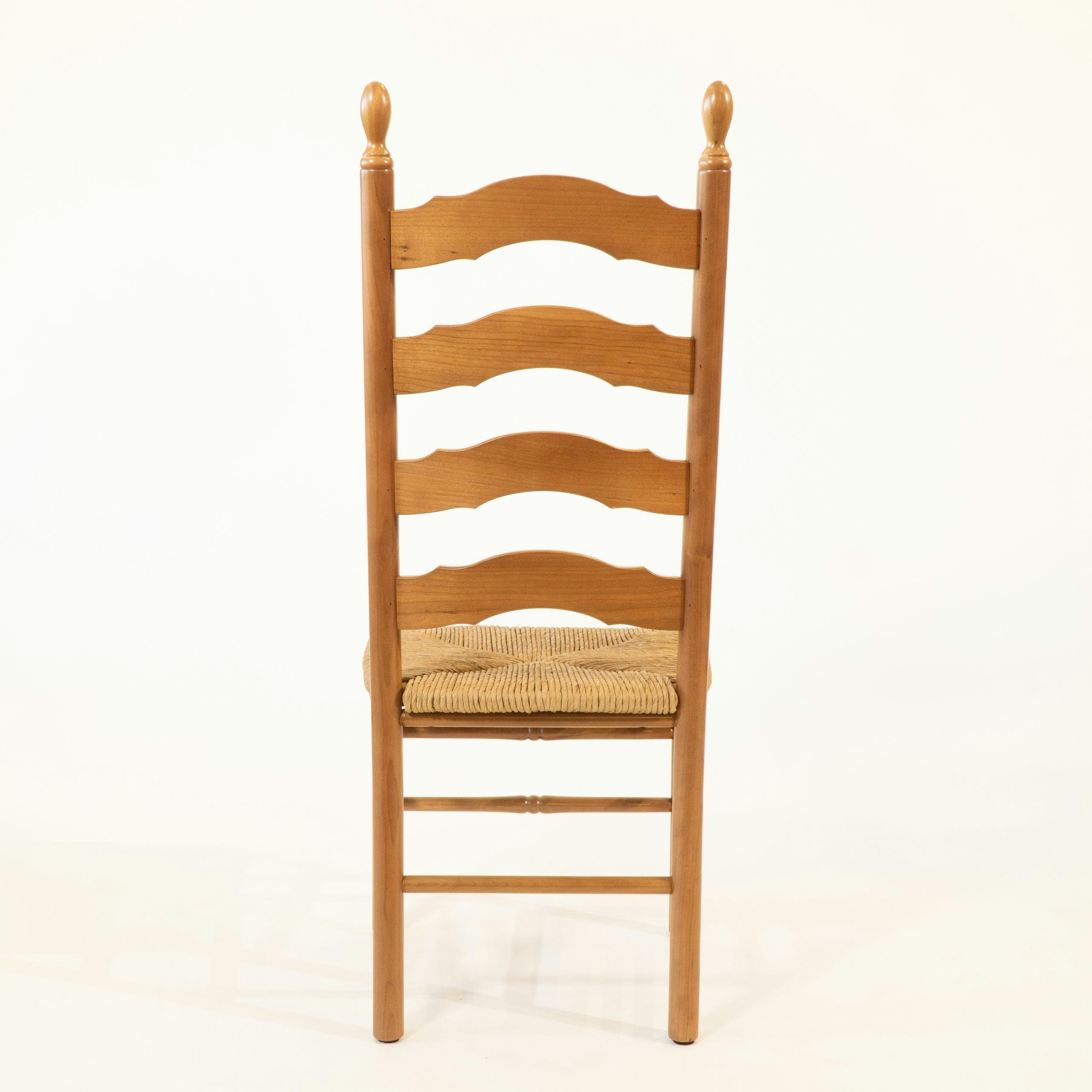 Amish Ladderback Dining Chairs | Solid Wood Farmhouse Chairs USA
