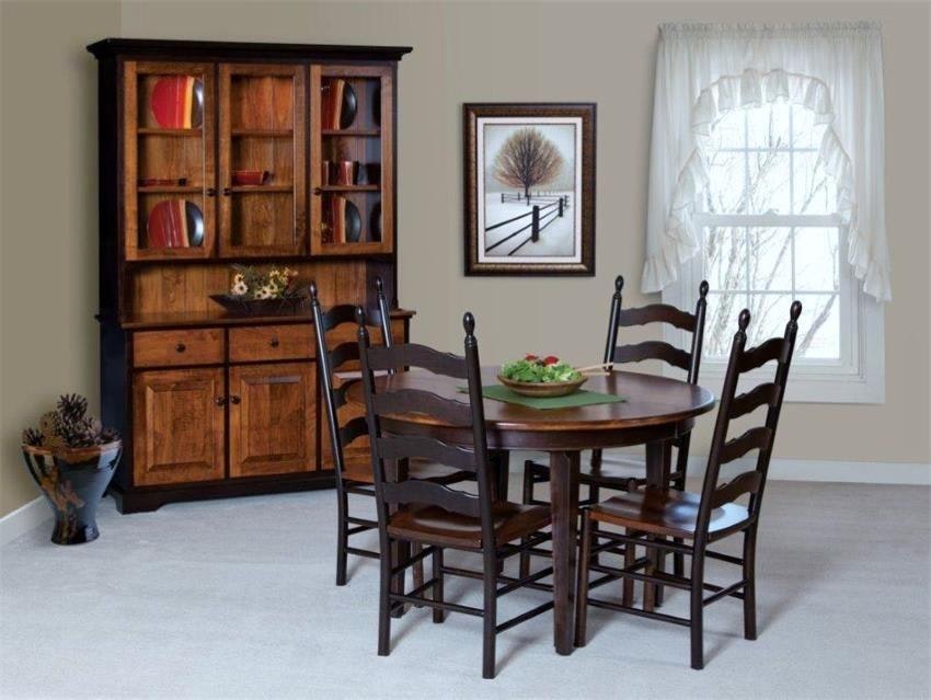 Amish Ladderback Dining Chairs | Solid Wood Farmhouse Chairs USA