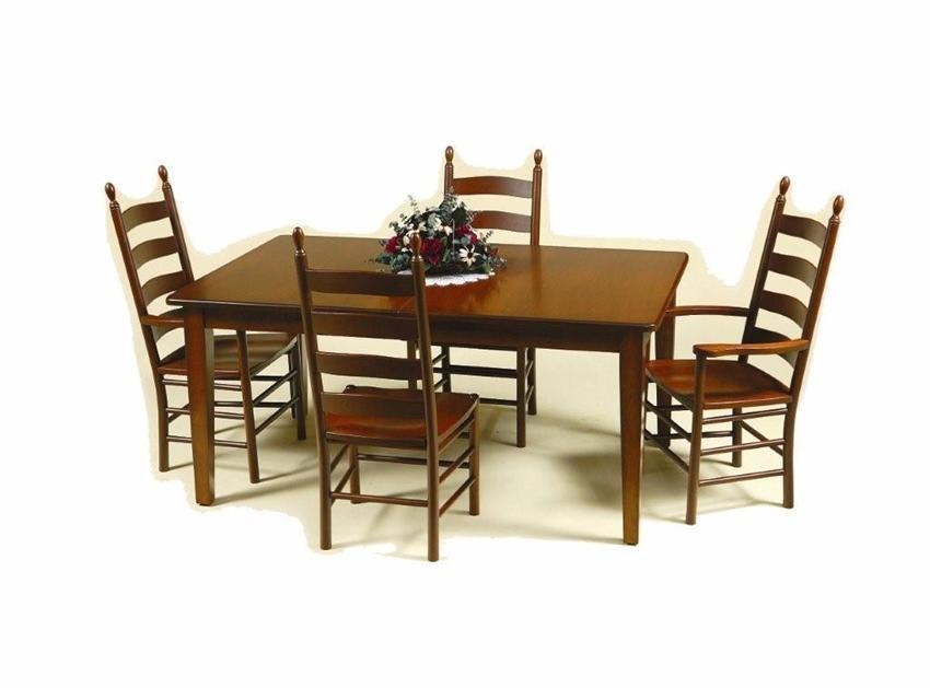 Custom Amish Shaker Ladder Back Chair | Solid Wood & Durable