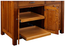 Northwood Mission 48" Solid Wood Kitchen Island With Six Drawers from